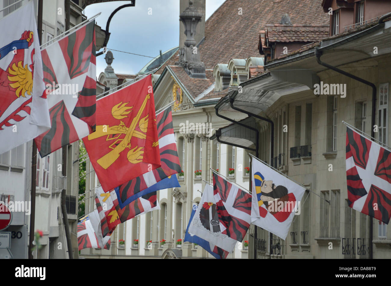 Flags, Bern, Switzerland Stock Photo - Alamy