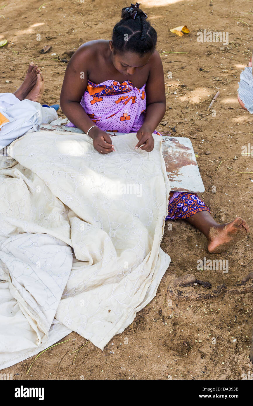 Malagasy woman nosy madagascar embroidery hi-res stock photography and ...