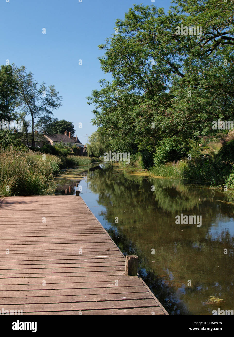 Landing stage, The Grand Western Canal, Sampford Peverell, Devon. UK ...