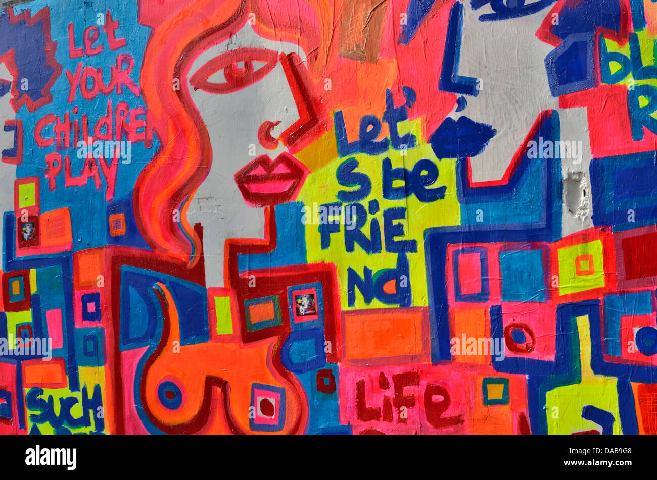 Alternative mural painting in Shoreditch, London, UK Stock Photo - Alamy
