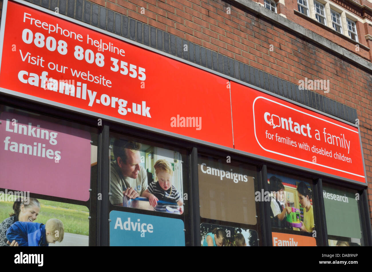 Contact a Family charity offices in City Road, London N1, UK Stock ...