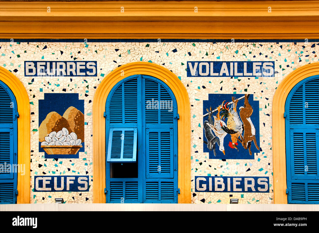 Nice Old Center Restaurant French Riviera Cote D'Azur France Stock ...