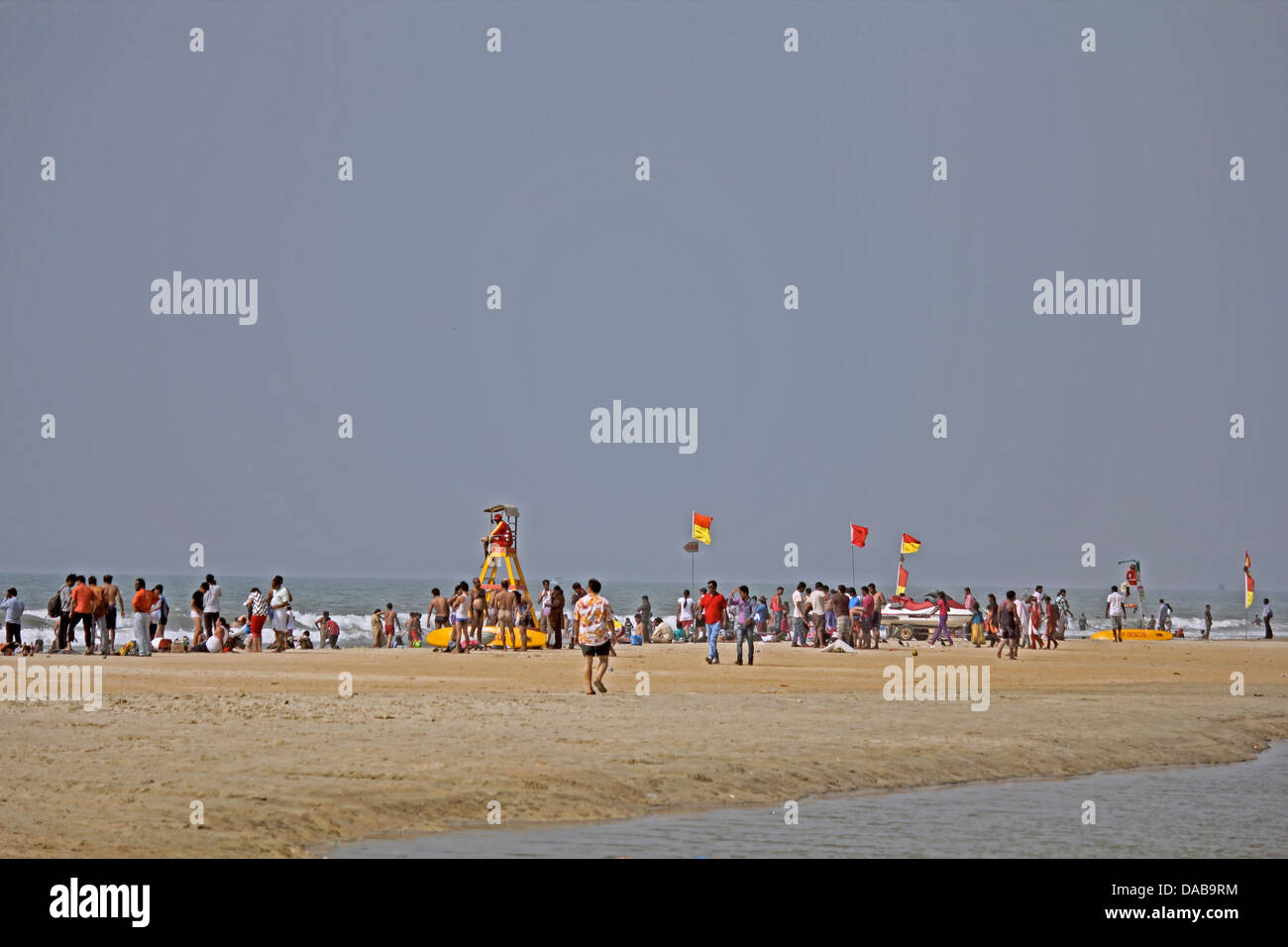 People at beach, Goa, India Stock Photo - Alamy