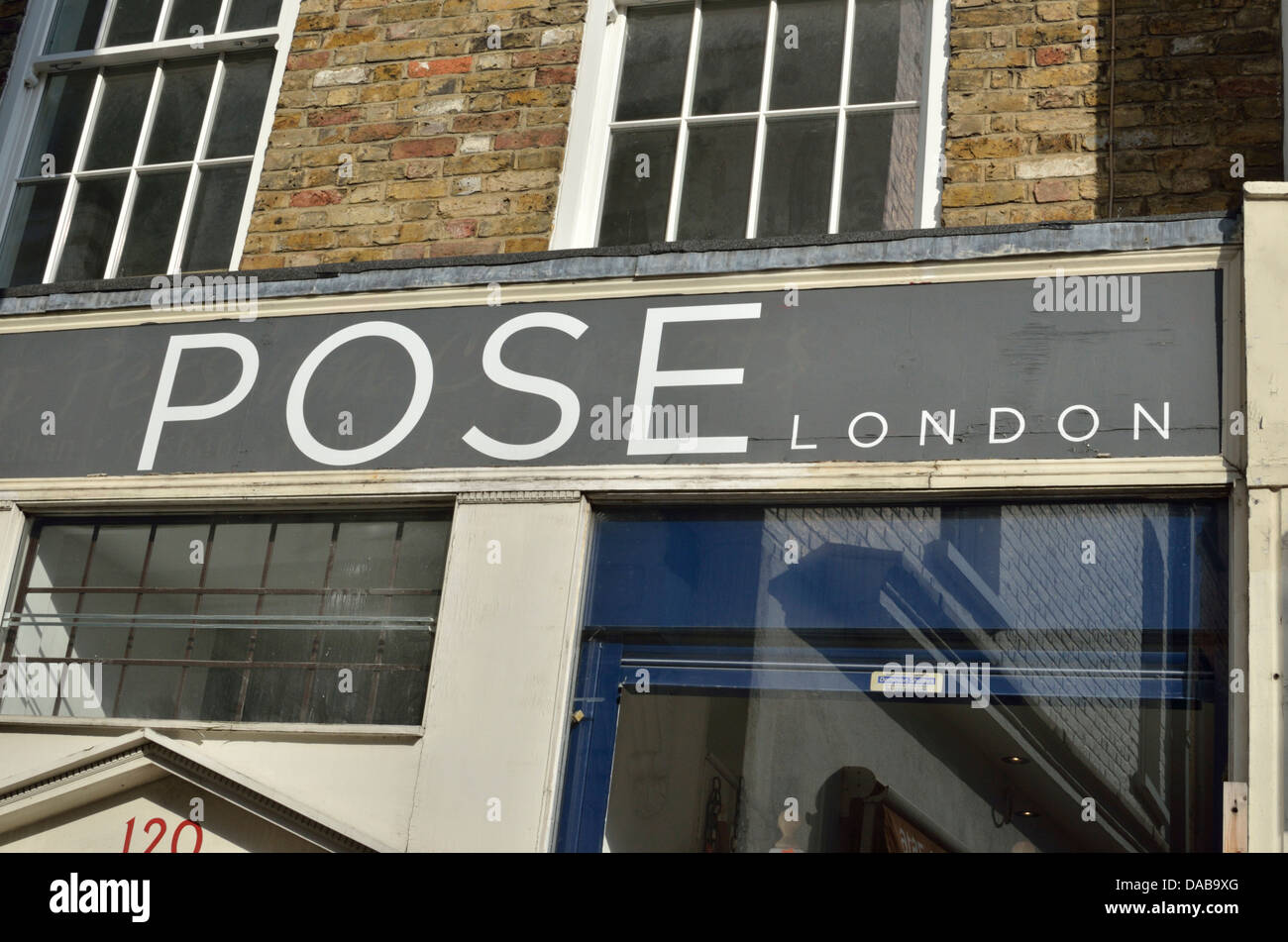 Pose London fashion shop, Islington, London, UK Stock Photo - Alamy