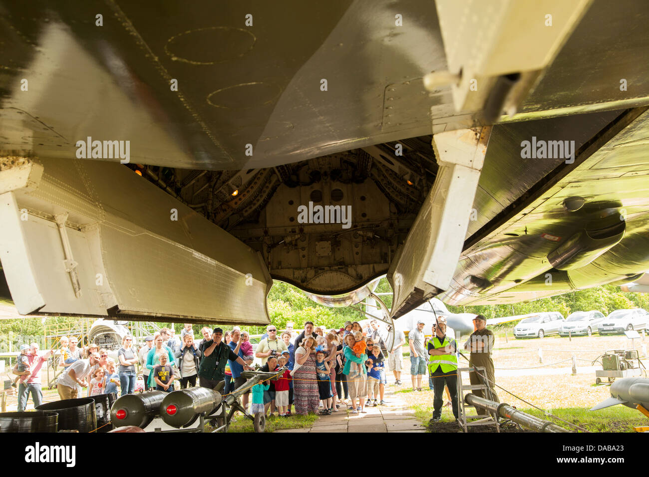 Avro Vulcan Bomber MK2A - XM575 bomb loading bay Stock Photo - Alamy