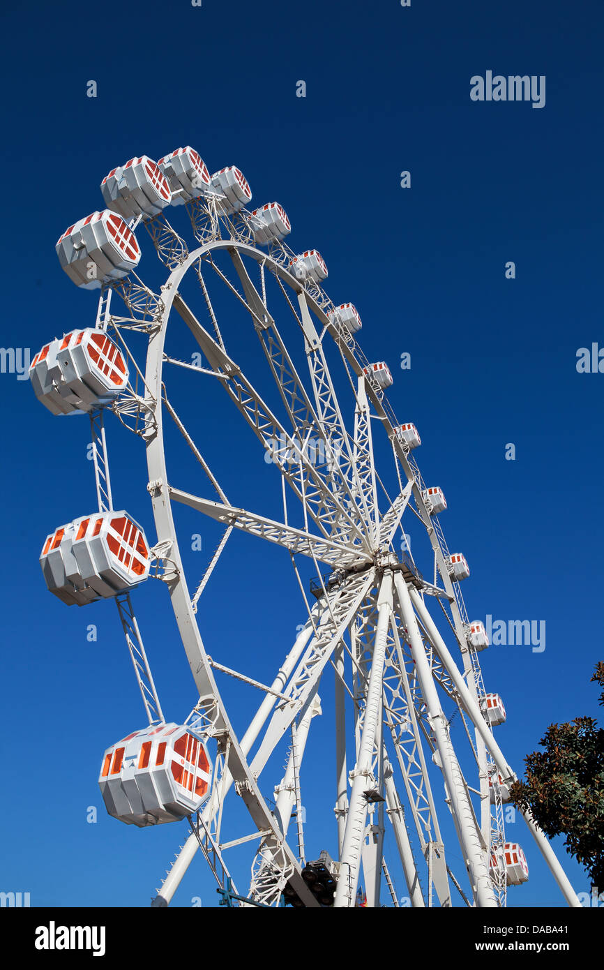 Summer day in circus, ferris wheel Stock Photo - Alamy