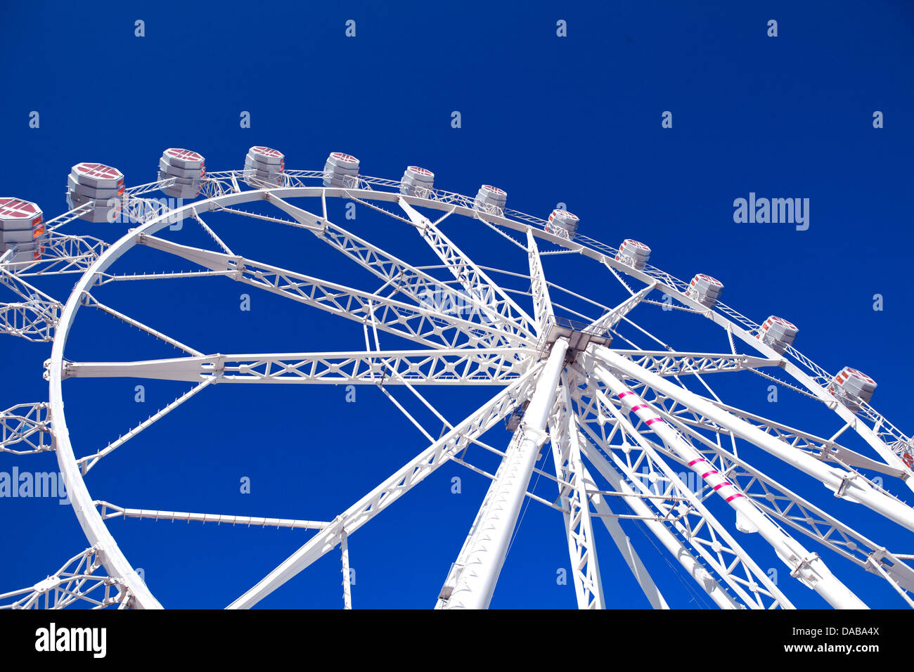 Summer day in circus, ferris wheel Stock Photo - Alamy