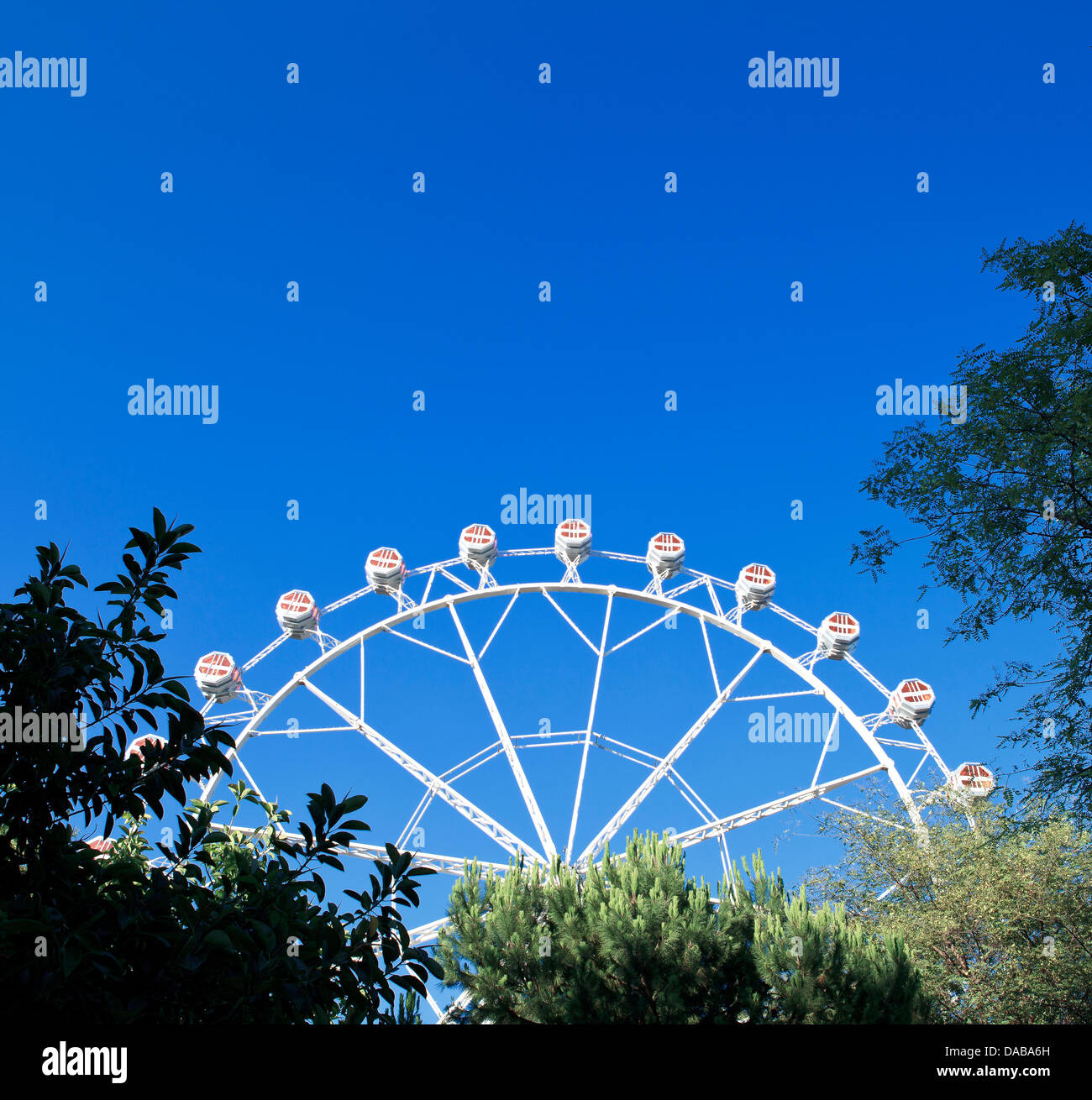 Summer day in circus, ferris wheel Stock Photo - Alamy