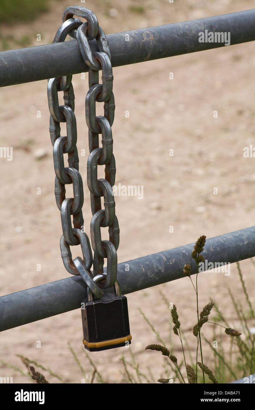 Padlock Hanging Gate High Resolution Stock Photography and Images - Alamy