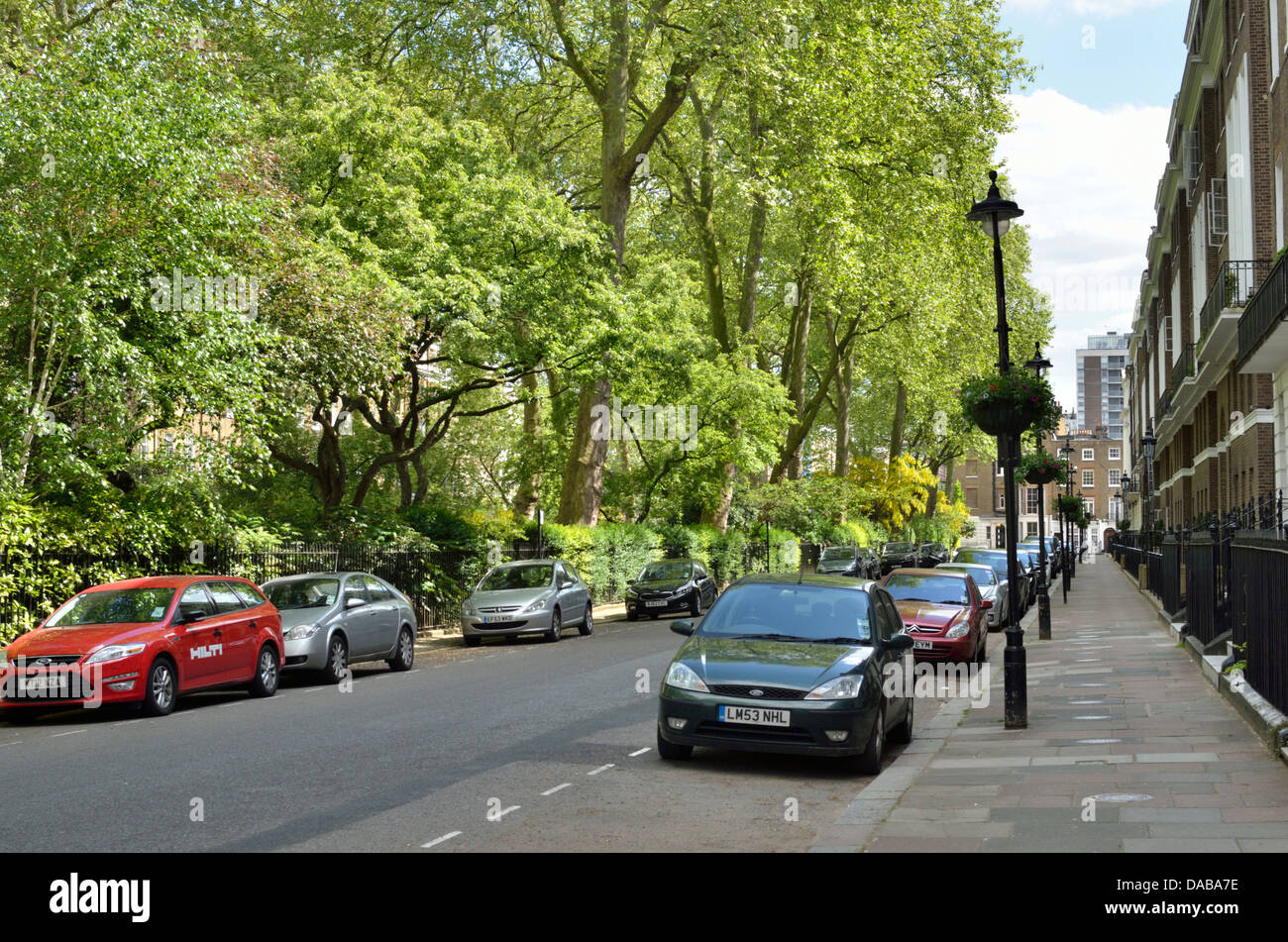 Bryanston Square, Marylebone, London, UK Stock Photo - Alamy