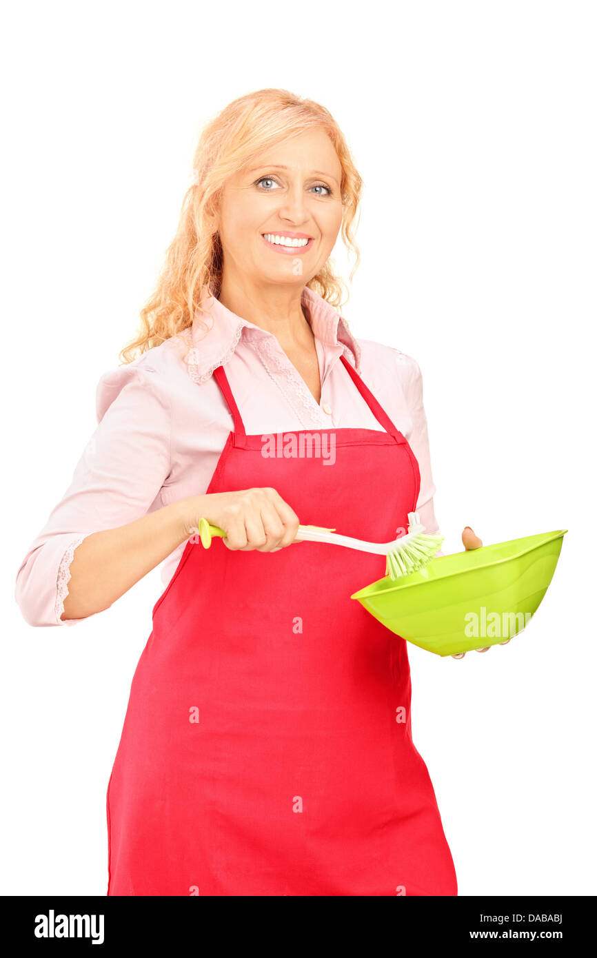 Attractive housewife woman wear hi-res stock photography and images - Alamy