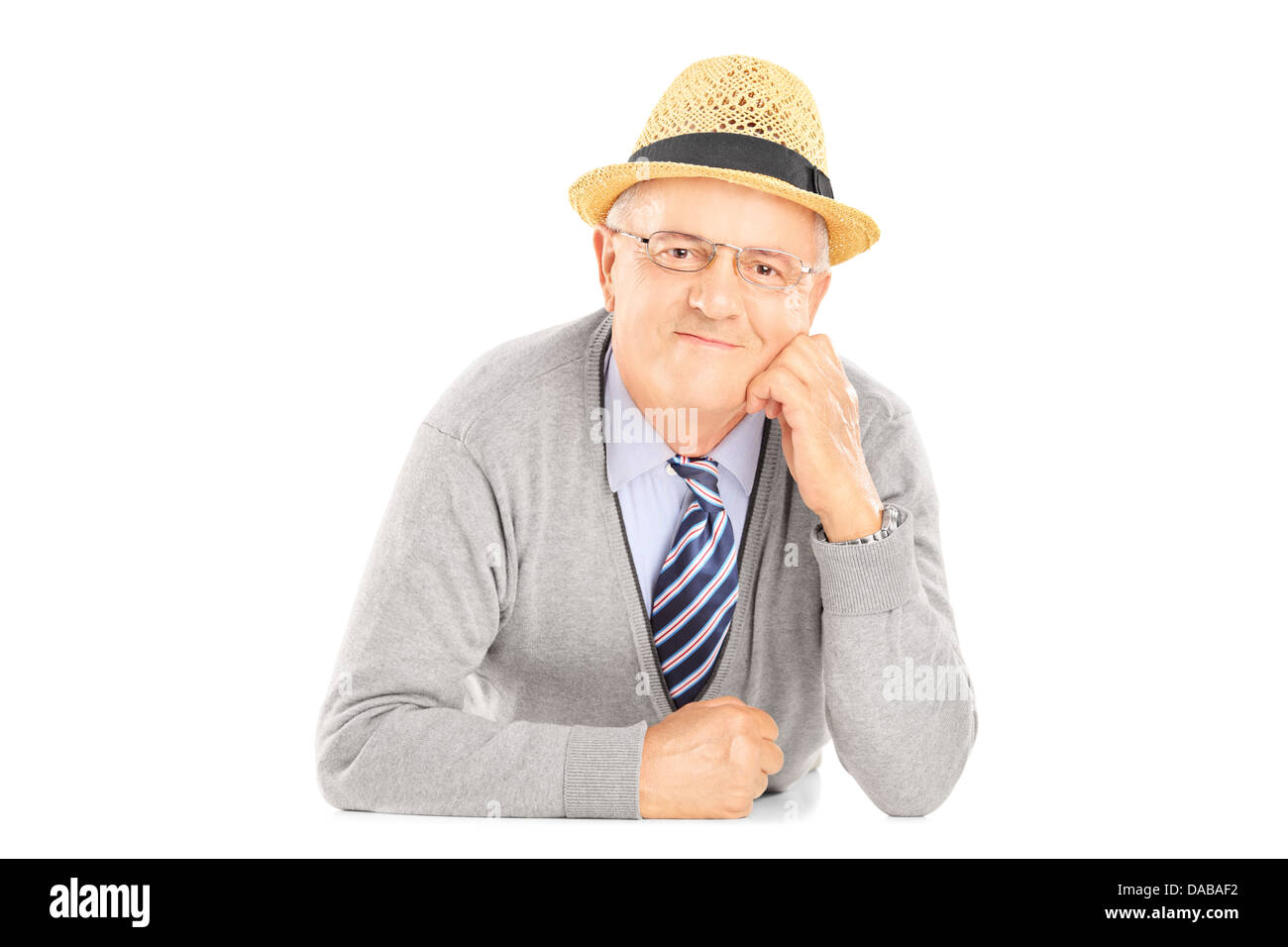 Senior view camera smile Cut Out Stock Images & Pictures - Alamy