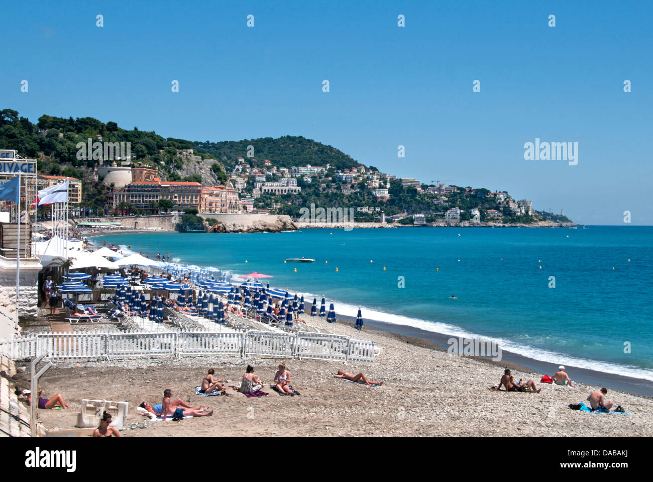 Nice Beach Sea Mediterranean Promenade des Anglais French Riviera Cote ...