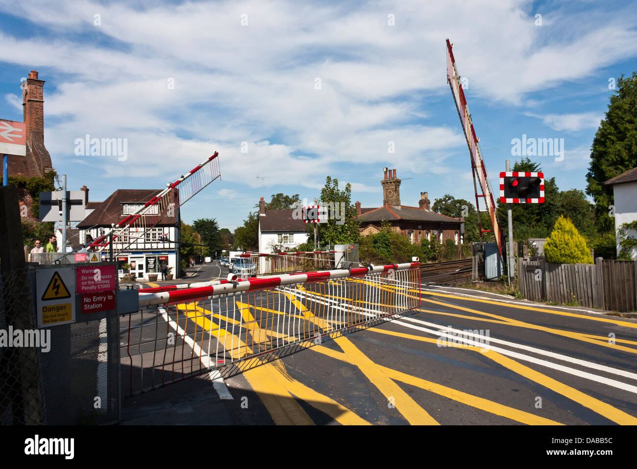 Raised barriers hi-res stock photography and images - Alamy