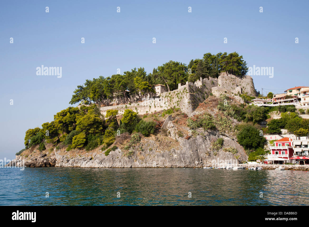 castle, parga village, epirus, greece, europe Stock Photo - Alamy