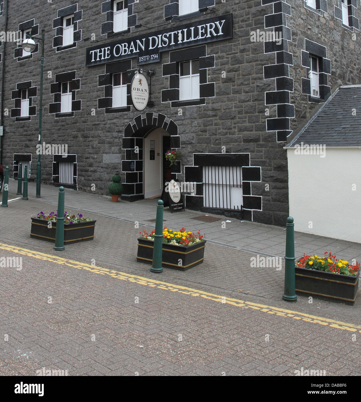 Exterior of The Oban Distillery Scotland June 2013 Stock Photo - Alamy