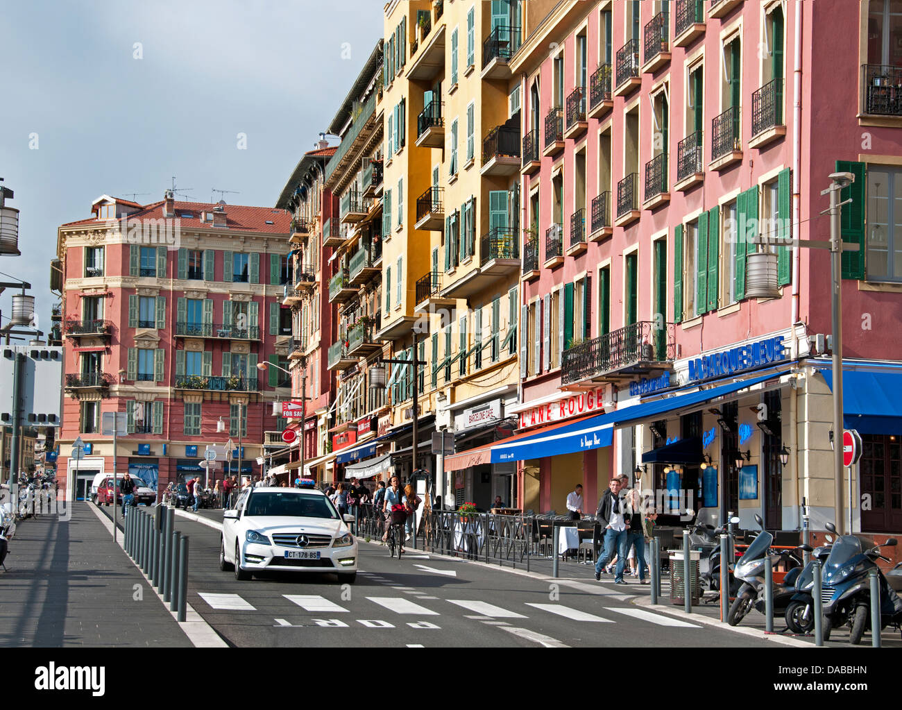 Old Port Harbor Nice Old Center Restaurant French Riviera Cote D'Azur ...