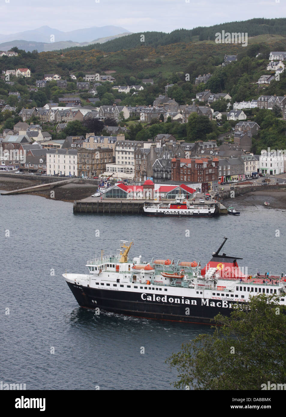 Calmac ferry departing Oban Scotland June 2013 Stock Photo - Alamy