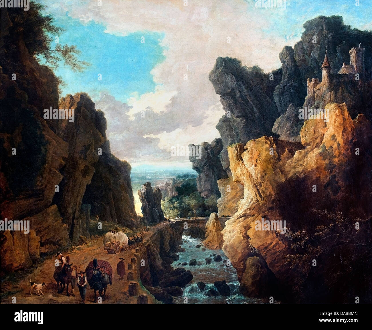 Gorges Ollioules 1753 Hubert Robert 1733-1808 France Stock Photo - Alamy