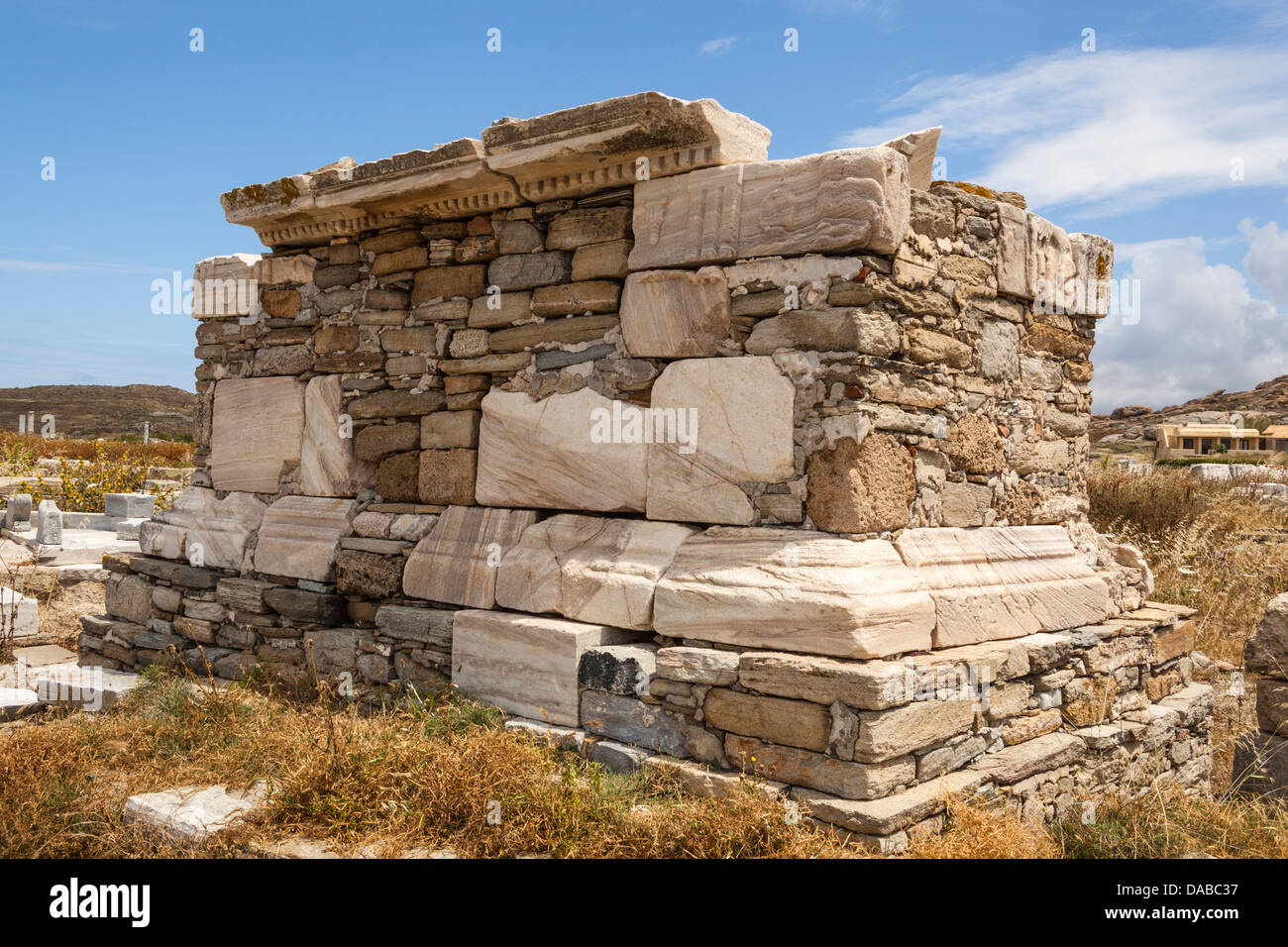 Poros Temple, Delos Archaeological Site, Delos, near Mykonos, Greece ...
