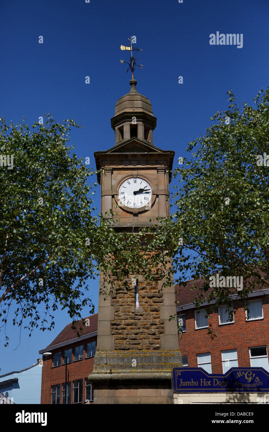 The Clock Tower in Rugby town centre, Warwickshire UK Stock Photo - Alamy