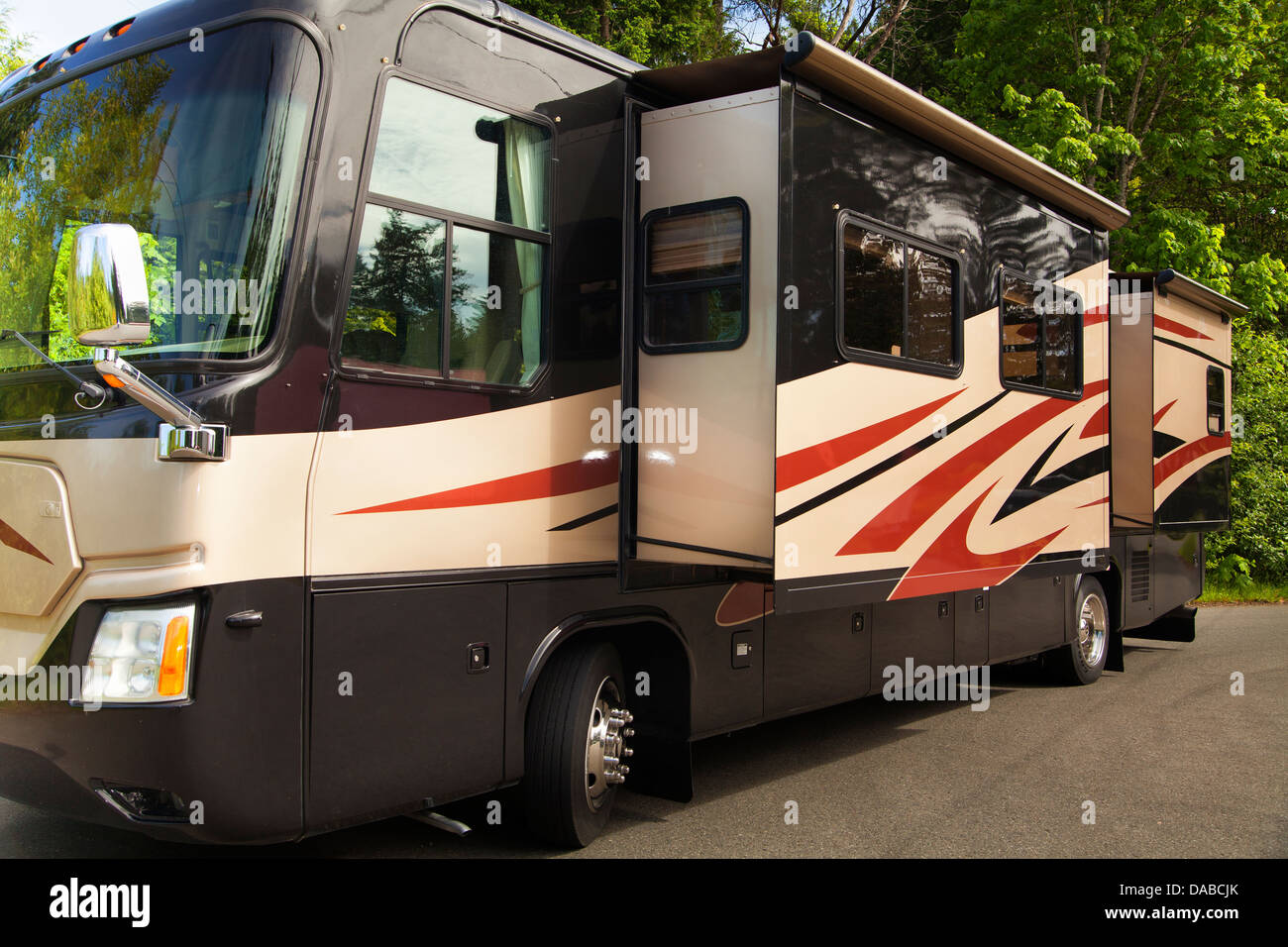 Class A recreational vehicle Stock Photo - Alamy
