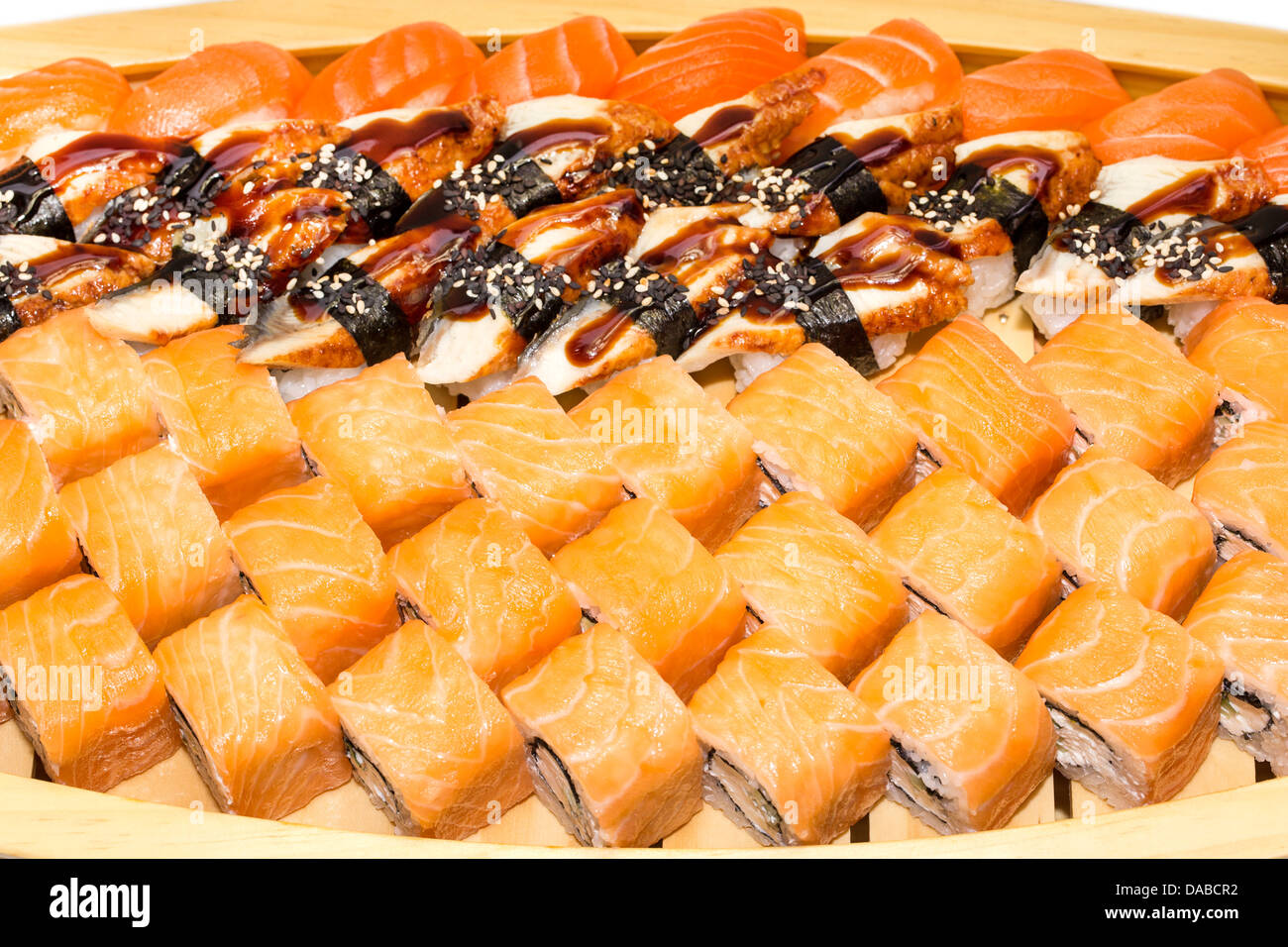 delicious seafood sushi at a Japanese restaurant Stock Photo - Alamy