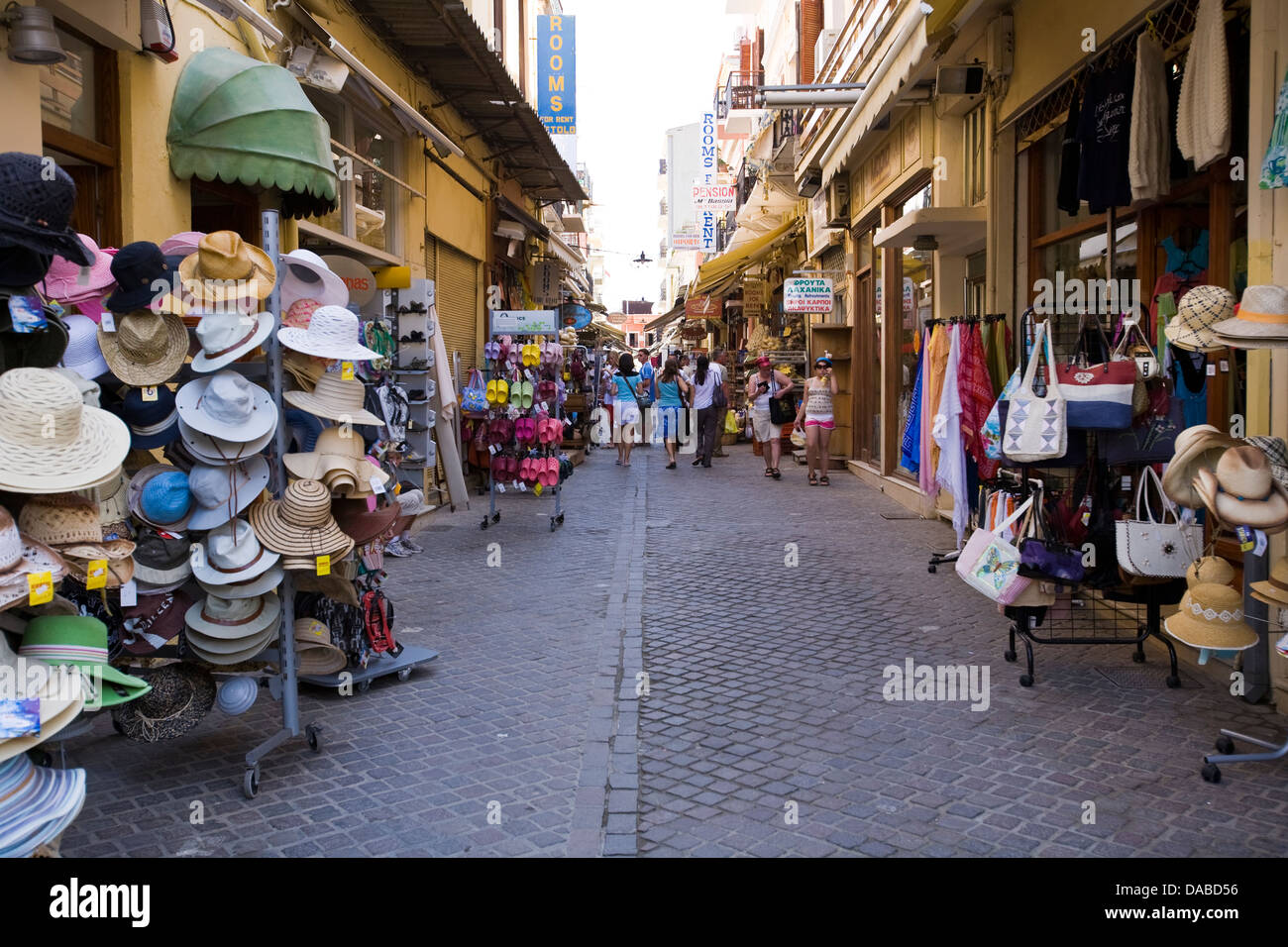 Shops and vendor stalls of every description line the maze of narrow ...