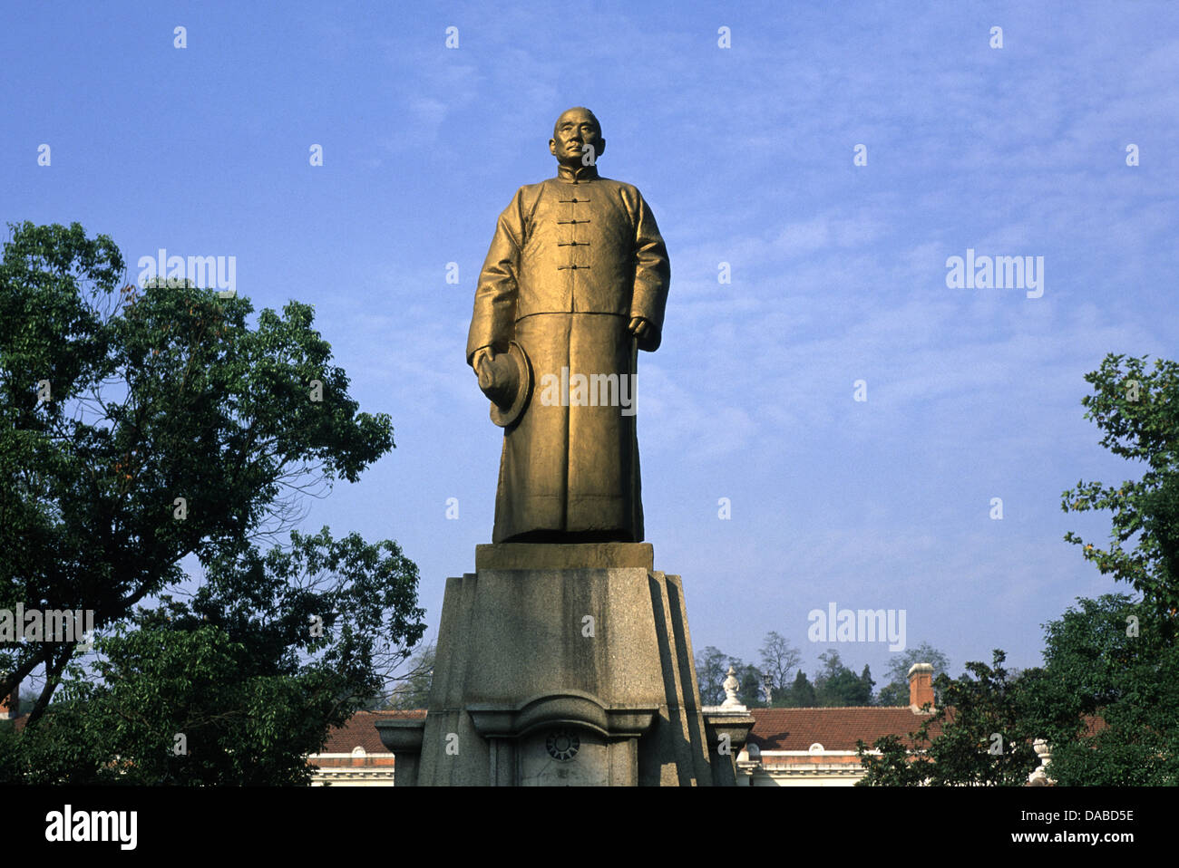 Statue of Sun Yat Sen the first president and founding father of the ...