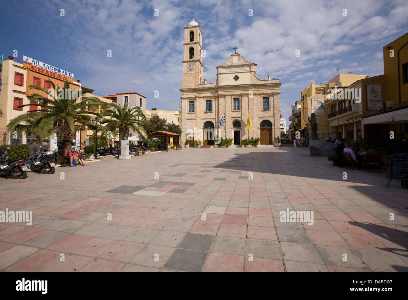 The main cathedral (Eastern Orthodox) in Chania, Crete, Greece Stock ...
