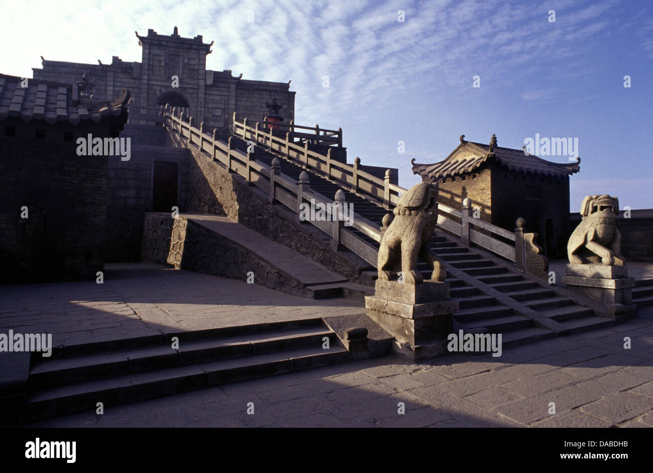 The temple called the Zhurong Palace (Zhurong Gong) at the Wishing for ...
