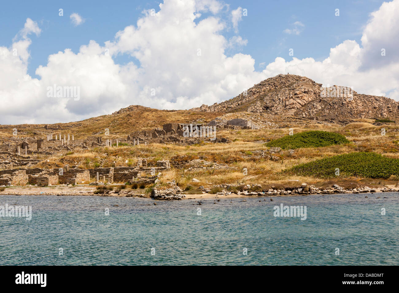 Delos Archaeological Site and Mount Kynthos, Delos, an island near ...