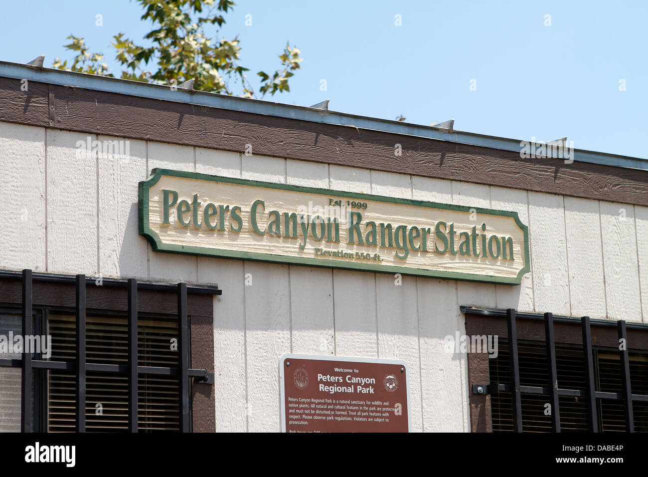 Peters Canyon regional park rangers station Orange California USA Stock ...