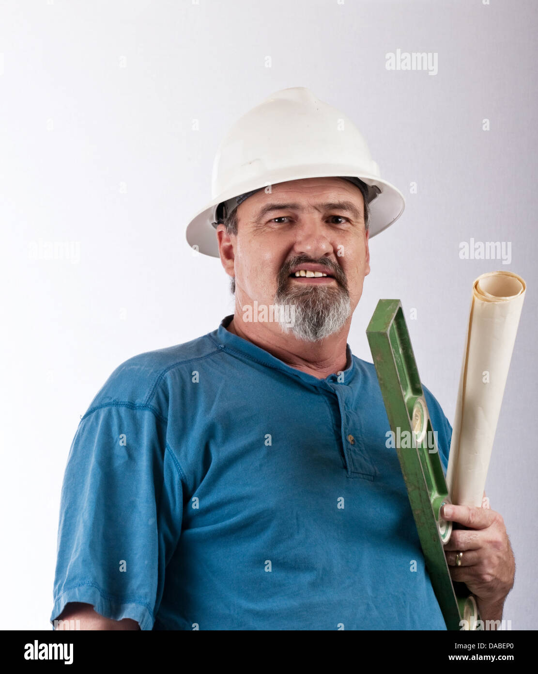Construction worker at a job site Stock Photo - Alamy