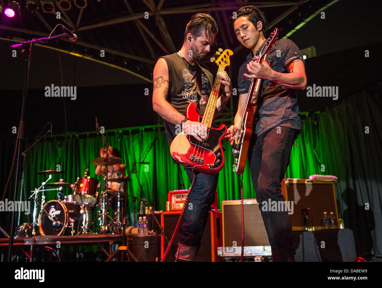 The Airborne Toxic Event perform live Stock Photo - Alamy