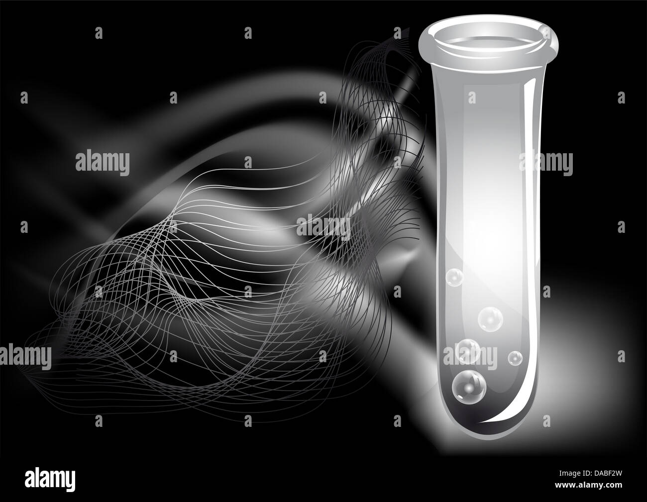 test. abstract background with chemical test tube Stock Photo - Alamy