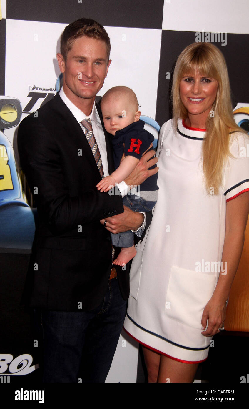 New York, New York, USA. 9th July, 2013. Race car driver RYAN HUNTER ...