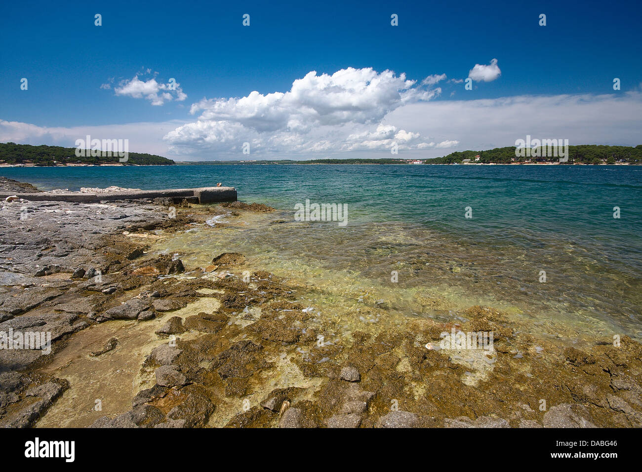 Croatia, Istria. Landscape coast Stock Photo - Alamy