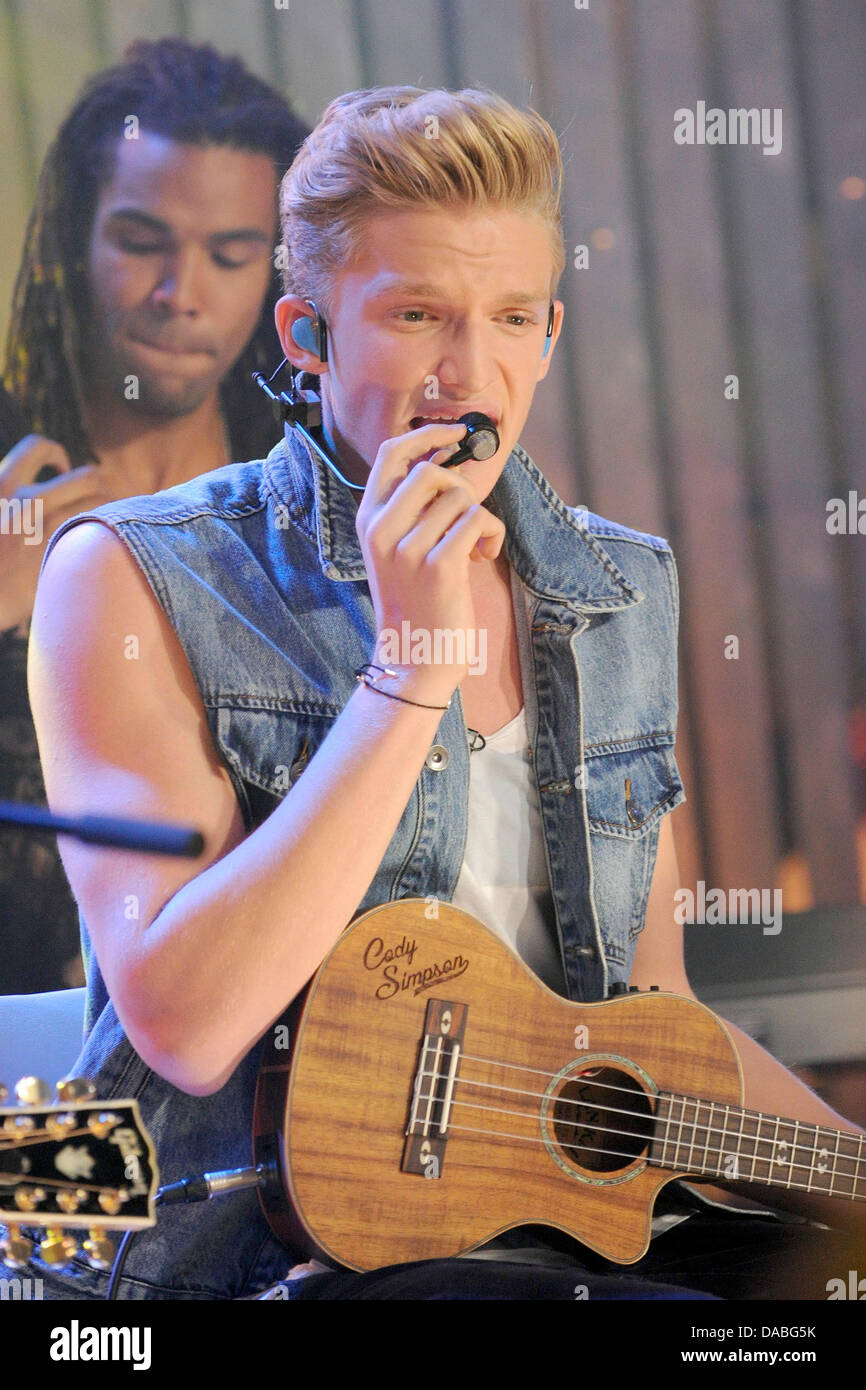 Toronto, Canada. July 9, 2013. Australian pop singer Cody Simpson co ...