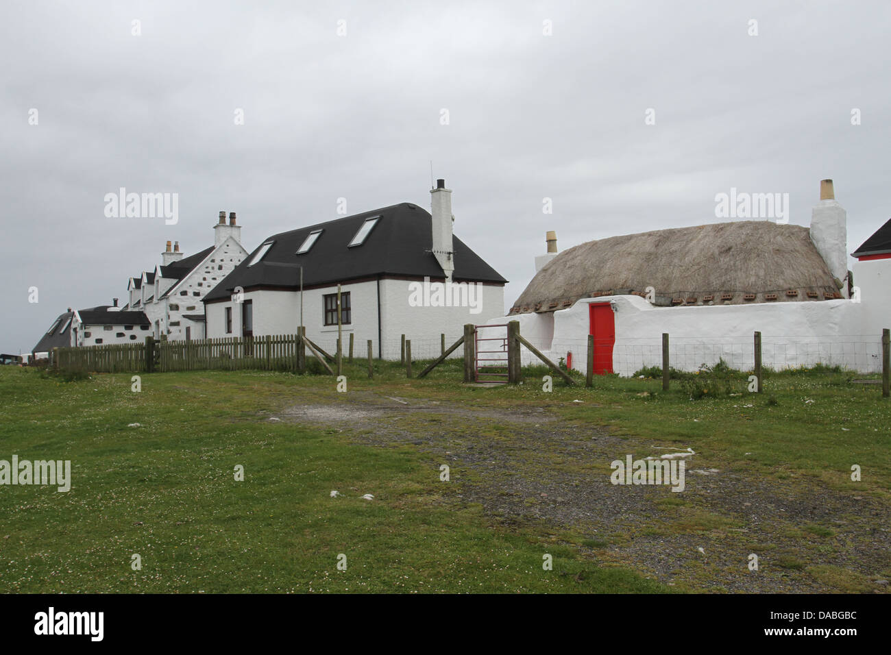 houses Scarinish Isle of Tiree Scotland June 2013 Stock Photo - Alamy