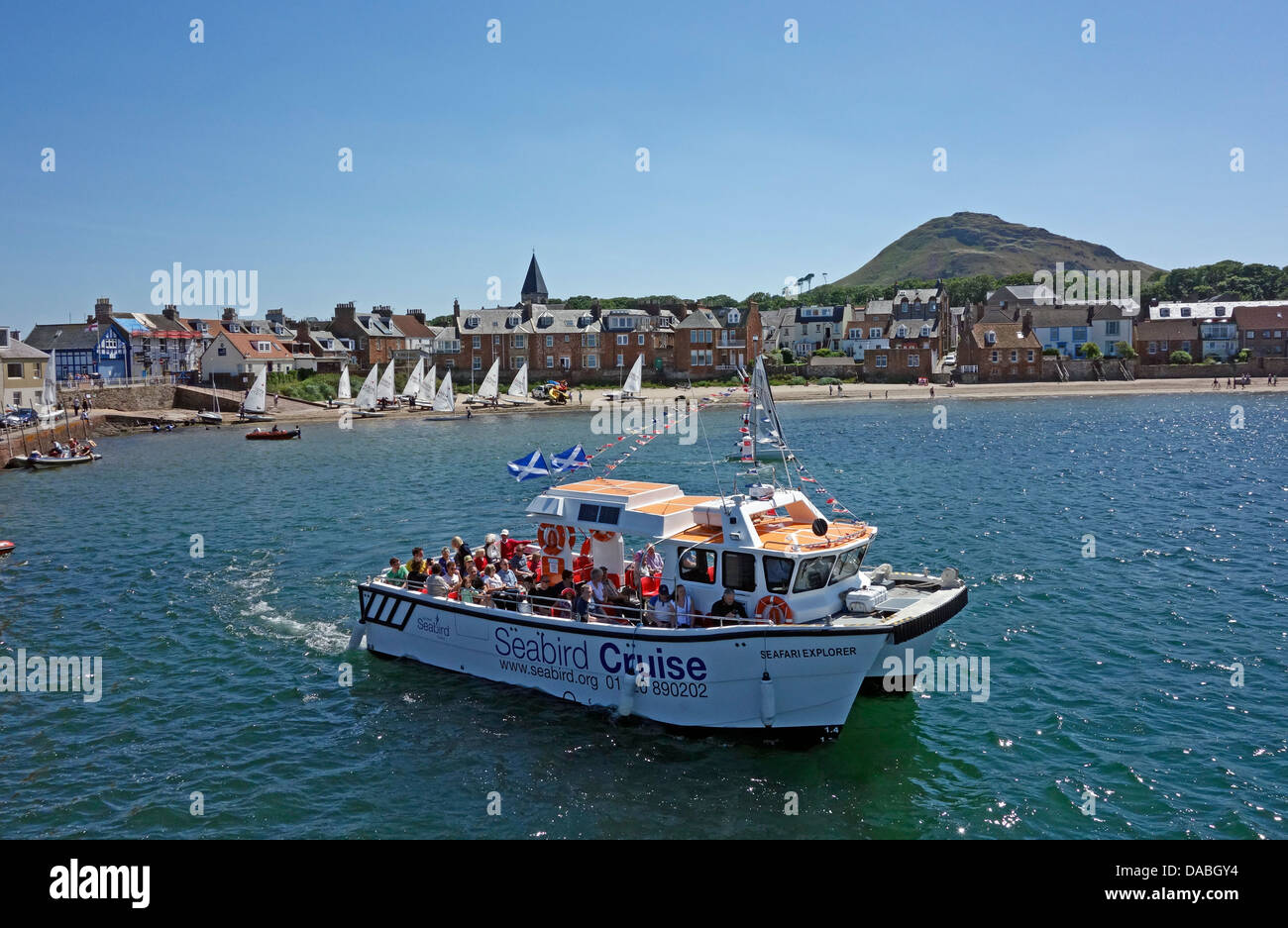 Seabird Cruise vessel Safari Explorer departing North Berwick harbour ...
