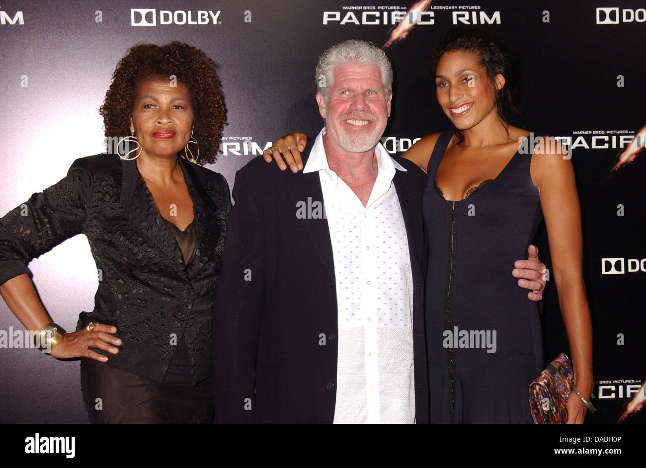 Hollywood, California, USA. 9th July, 2013. Ron Perlman ,Wife & Dtr ...