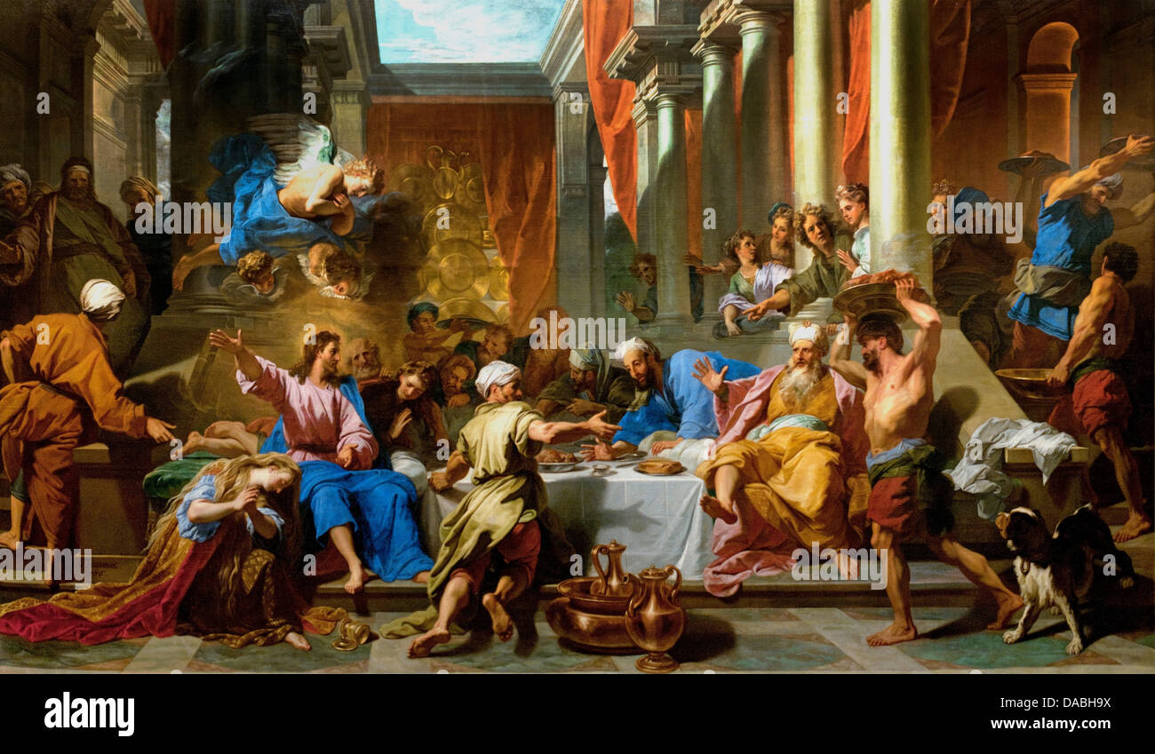 Christ at Supper with Simon the Pharisee 1706 Jean Baptiste Jouvenet ...