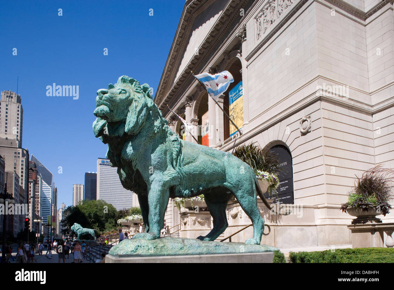 Chicago Art Institute Lions High Resolution Stock Photography and ...