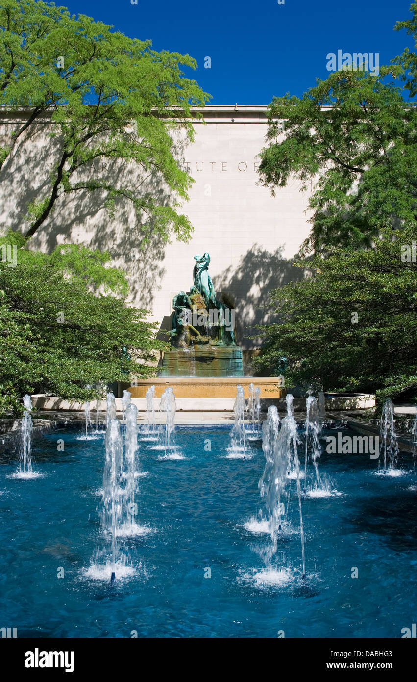FOUNTAIN OF THE GREAT LAKES (©LORADO TAFT 1907) ART INSTITUTE (©SHEPLEY ...