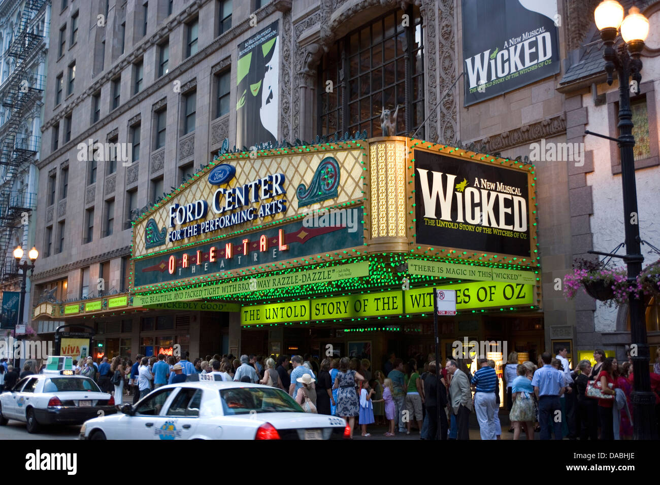 ORIENTAL THEATER SIGN MARQUEE RANDALL STREET CHICAGO ILLINOIS USA Stock ...