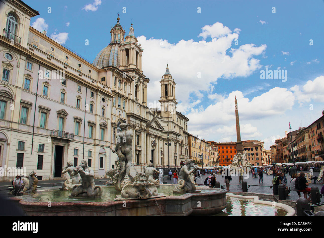 Place Navona Rome.Italy Stock Photo - Alamy