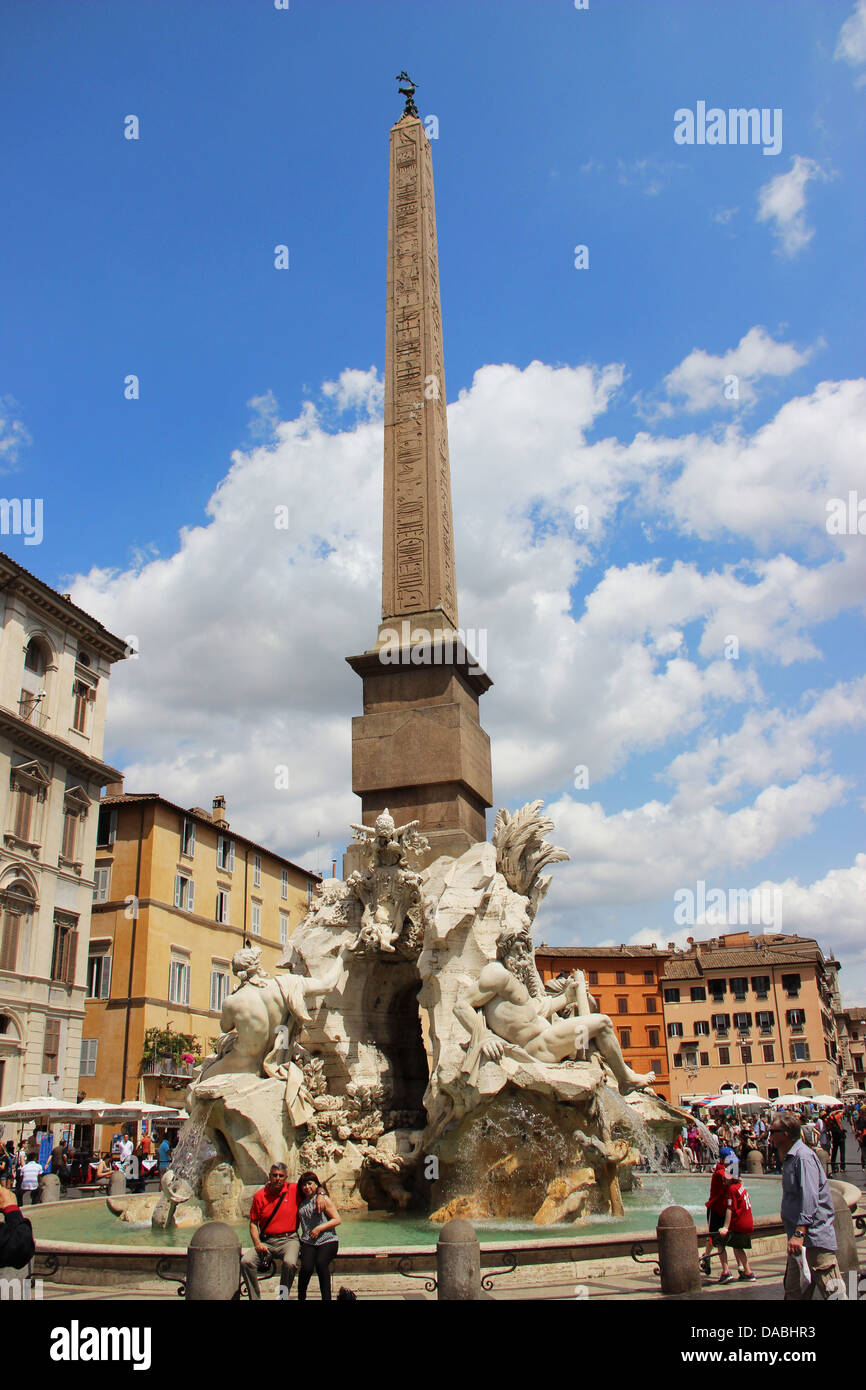 Place Navona Rome.Italy Stock Photo - Alamy