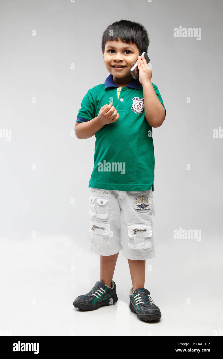 Indian Child Standing Up