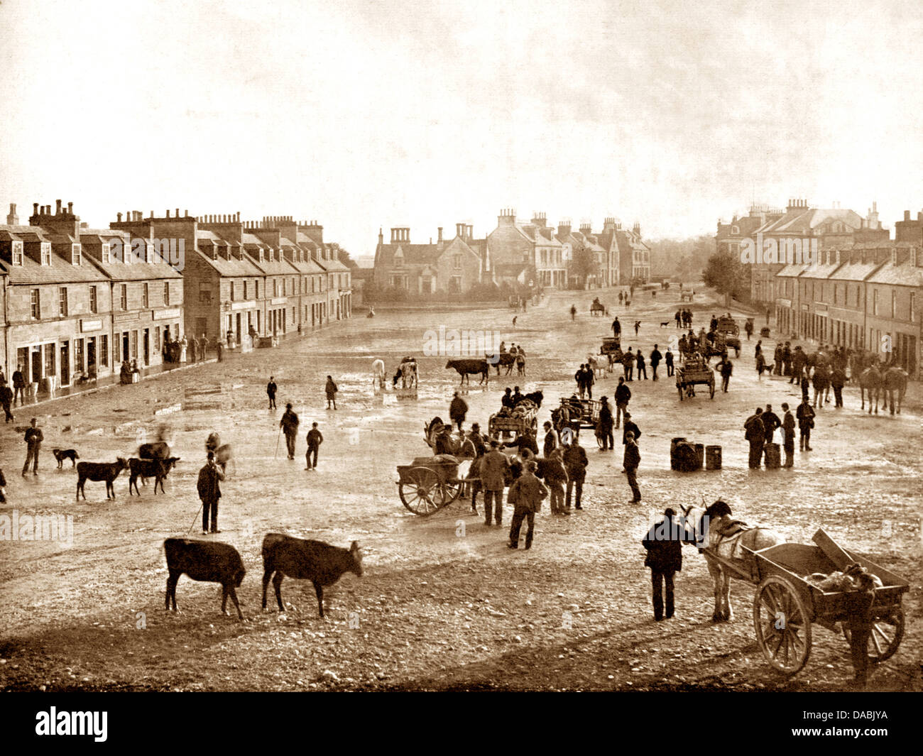 Beauly The Square Victorian period Stock Photo - Alamy